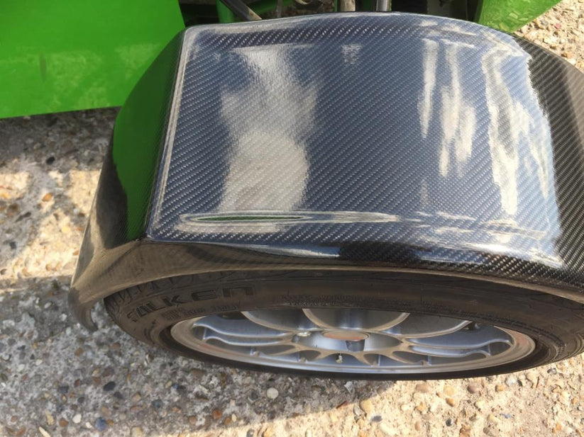 Caterham Lotus 7 Style Front Cycle Wing Mudguards Carbon Pre Preg CSR ...